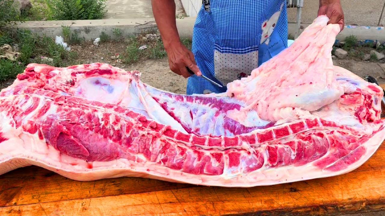 今天老孟這豬真好，全瘦肉簡直太好賣了，分分鐘賣完了！ 【老孟立福vlog】 - YouTube