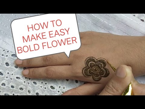 Basic Flower Of Dubai Pattern | Easy Mehendi Design | Mehendi Spark ...