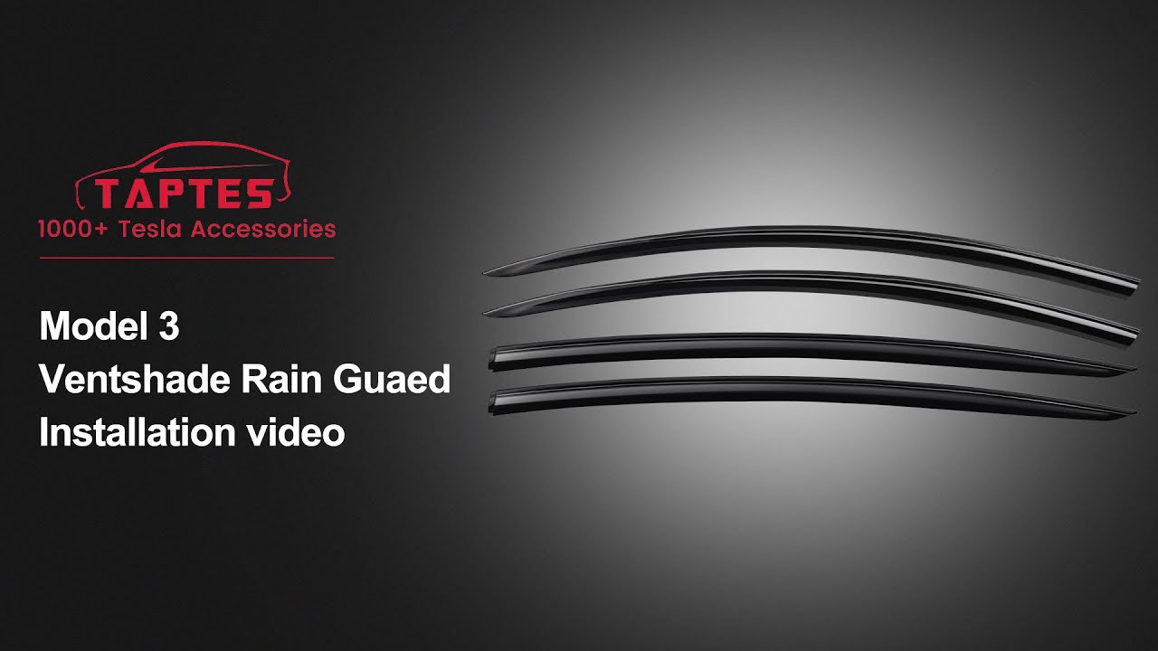TAPTES Tesla Model 3 Vent Deflector Ventshade,Window Deflectors Vent ...