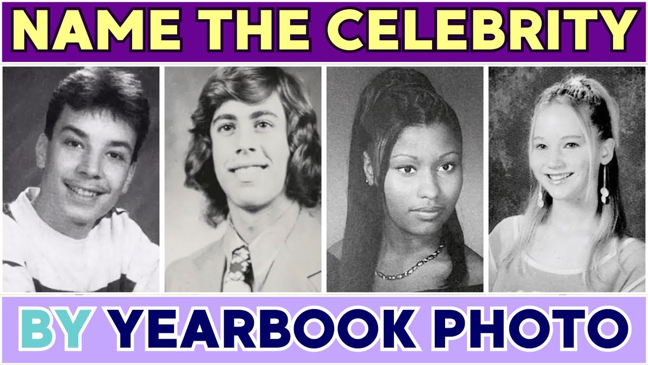 Guess the Celebrity by Yearbook Photo | Celebrity Childhood Picture ...
