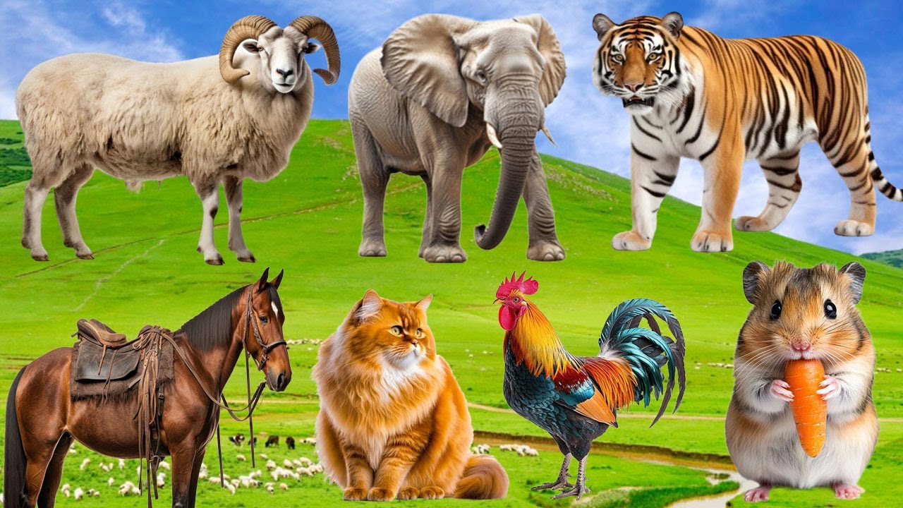 Bustling Animal World Sounds Around Us - Rabbit, Mongoose, Peacock ...
