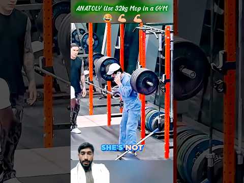 ELITE Powerlifter ANATOLY pretends to be CLEANER in GYM #fitness #anatoly #gym