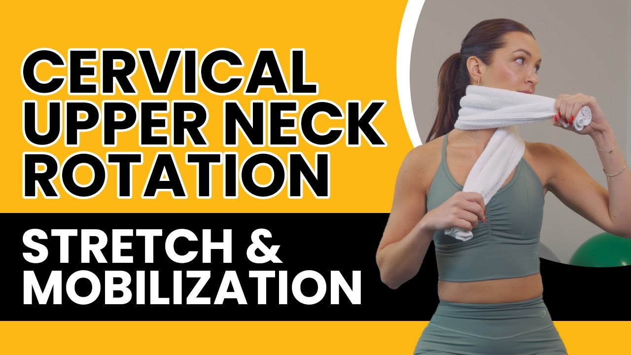 Cervical Upper neck rotation stretch & mobilization - YouTube