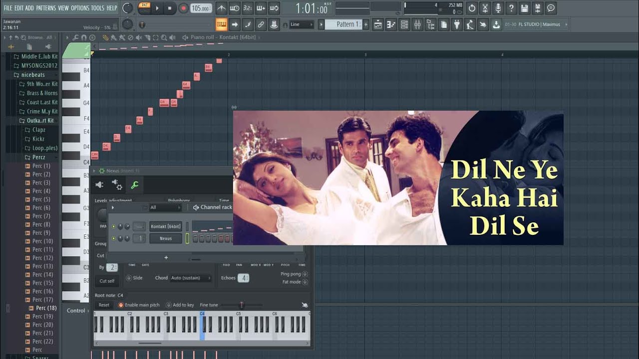 GEDAH Tabla FL Studio Tabla VST DADHKAN HINDI SONG - YouTube