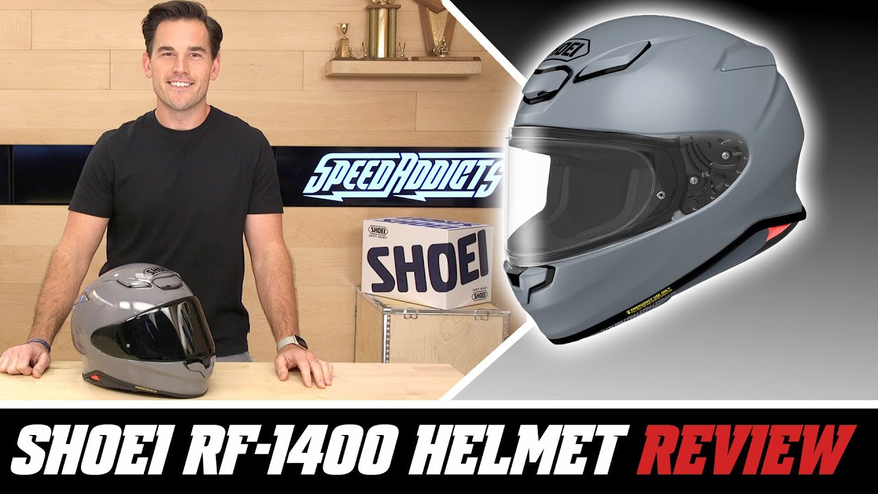 Shoei RF-1400 Helmet Review at SpeedAddicts.com - YouTube