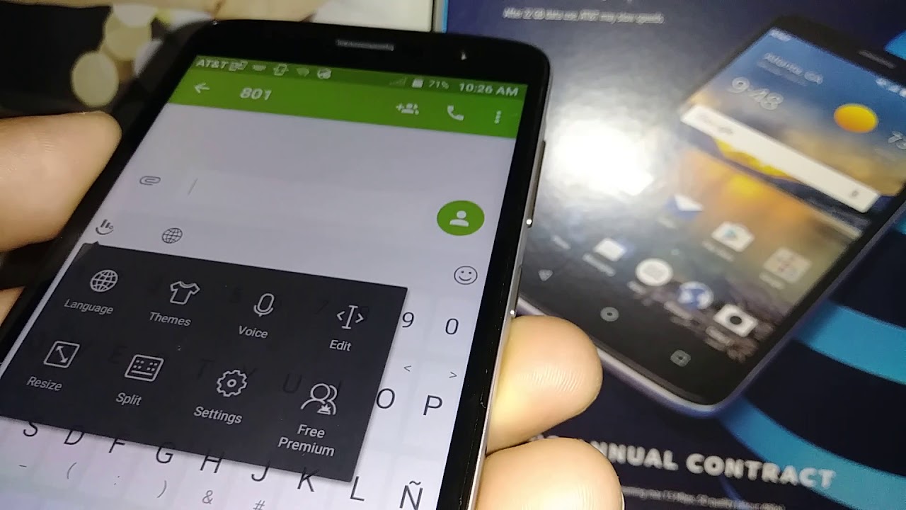 Set up Touchpal Keyboard on ZTE Blade Spark AT&T Model Z971 - YouTube
