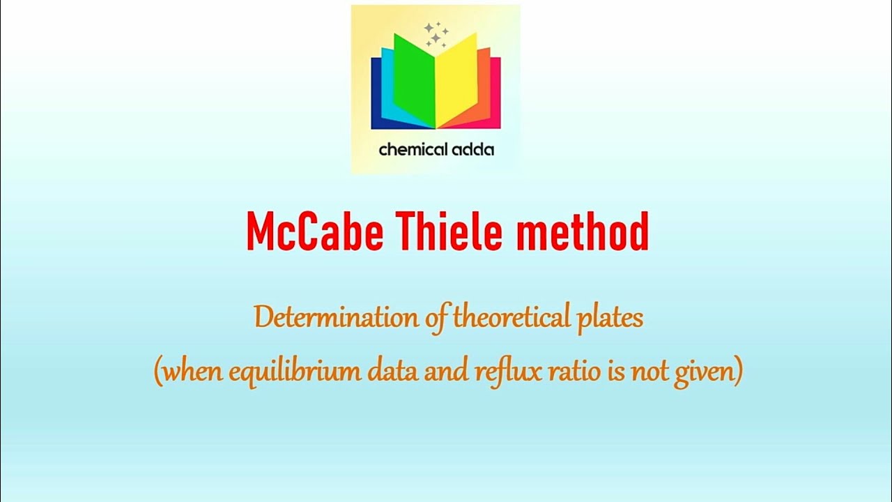 McCabe Thiele method, How to calculate number of trays, Example 3 - YouTube