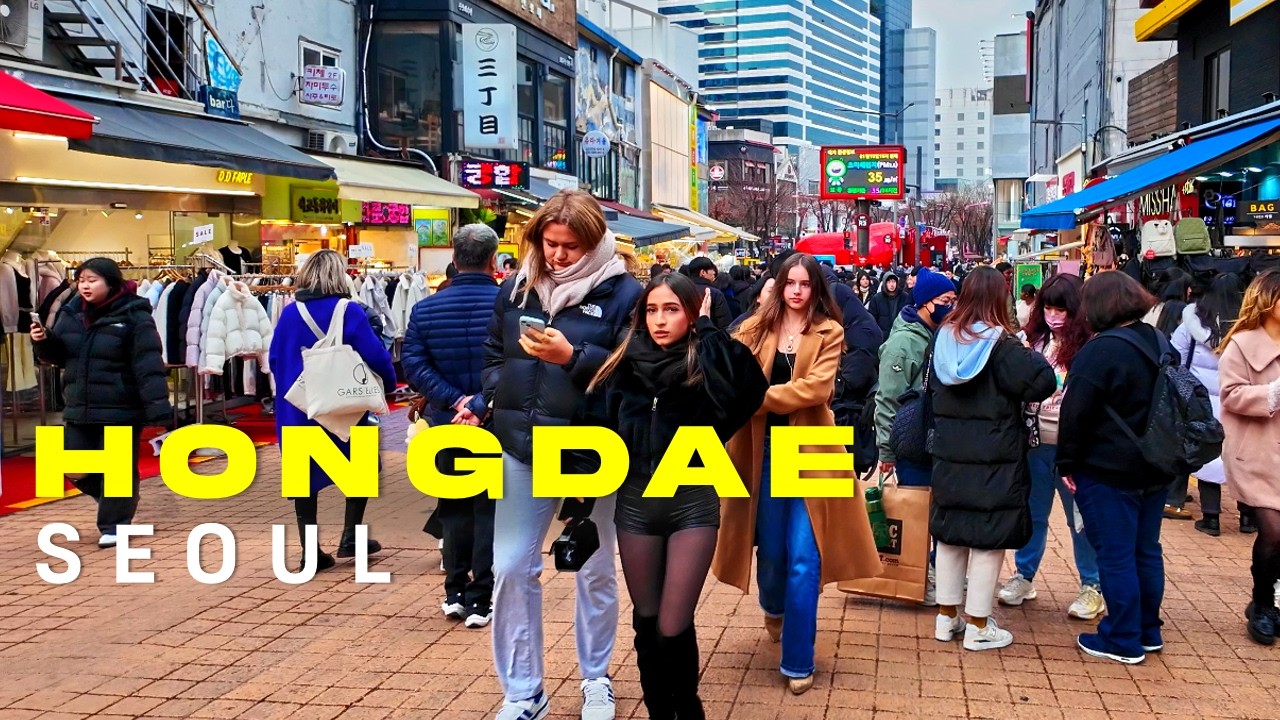 🌤️ Walking Hongdae’s Winter Streets Where The Sunshine Meets A Lively ...