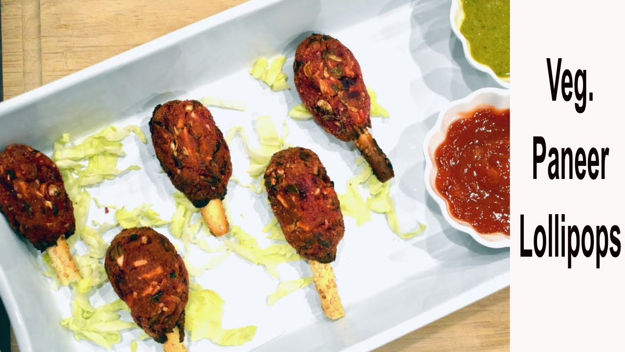 Veg Lollipops Recipe | Mix Vegetables and Paneer Lollipops In Air Fryer ...