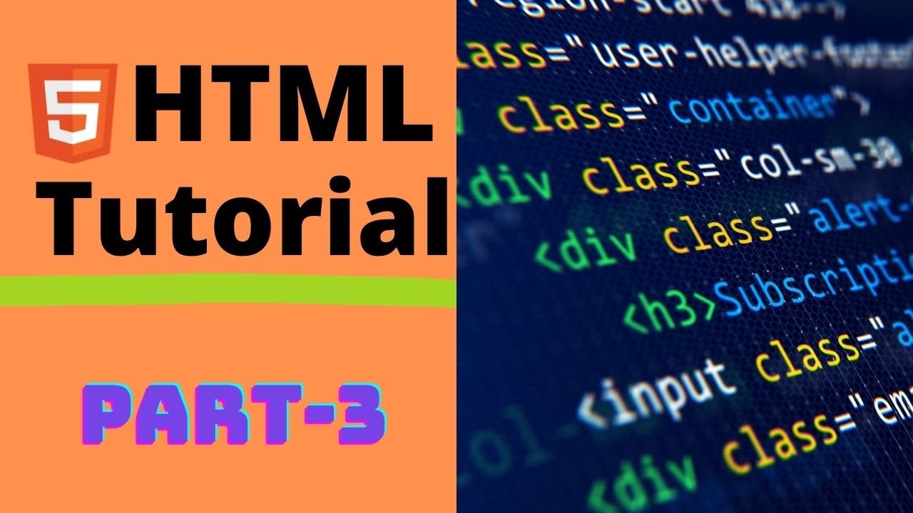 Basic To Advance Html5 Tutorial Html Coding Html Website Design 0827