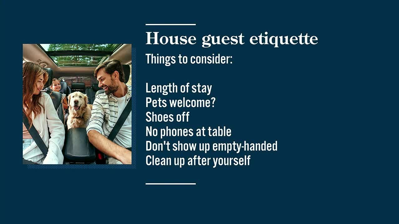 House guest etiquette - YouTube