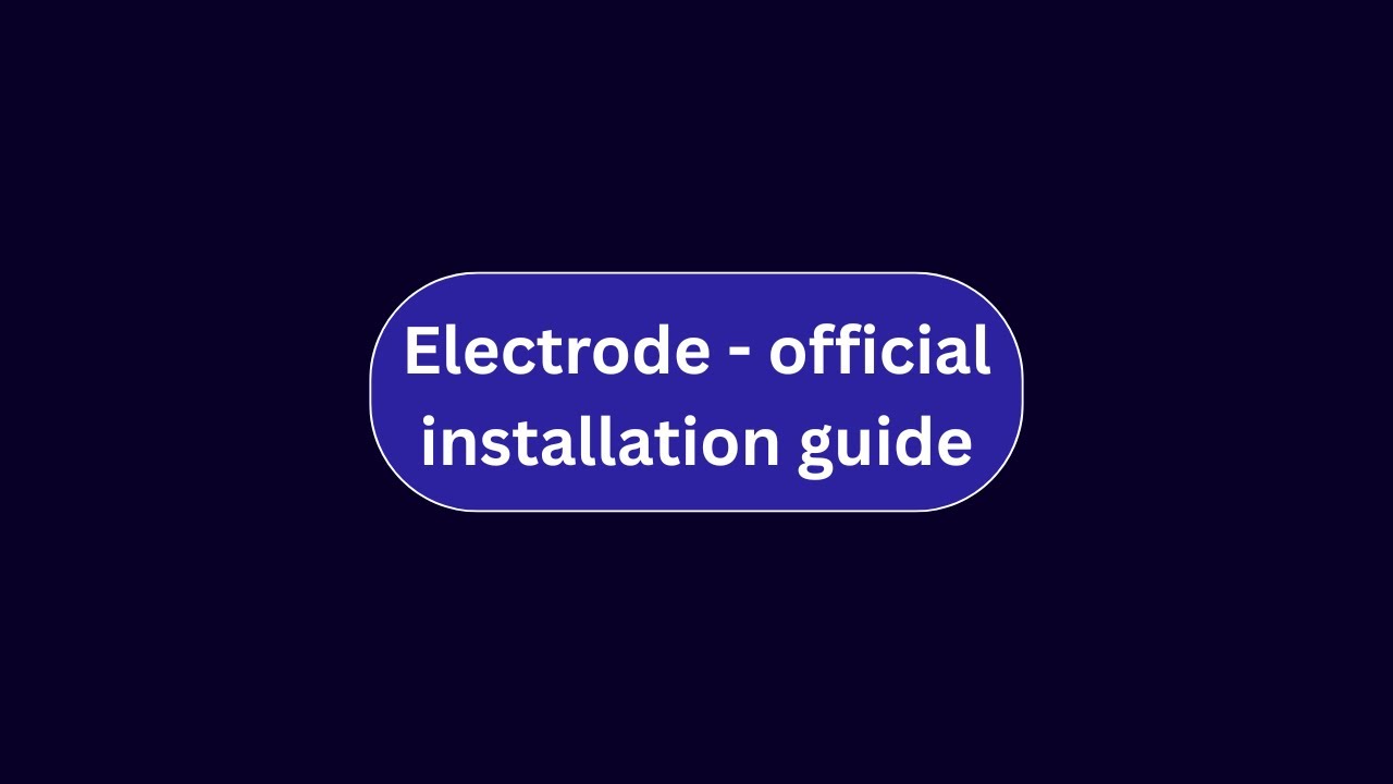 Roblox Electrode | Installation Guide - YouTube