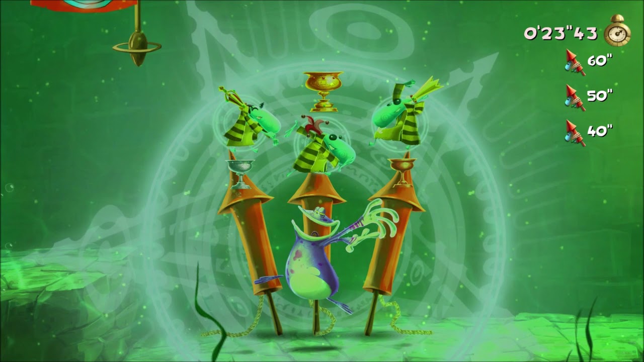 Rayman Legends | 1-2 Creepy Castle in 23,43 and 23,41 (former WR) - YouTube