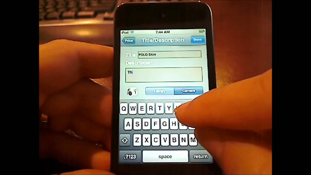 iTouch iPhone Item Entry App - Hands-on look... - YouTube