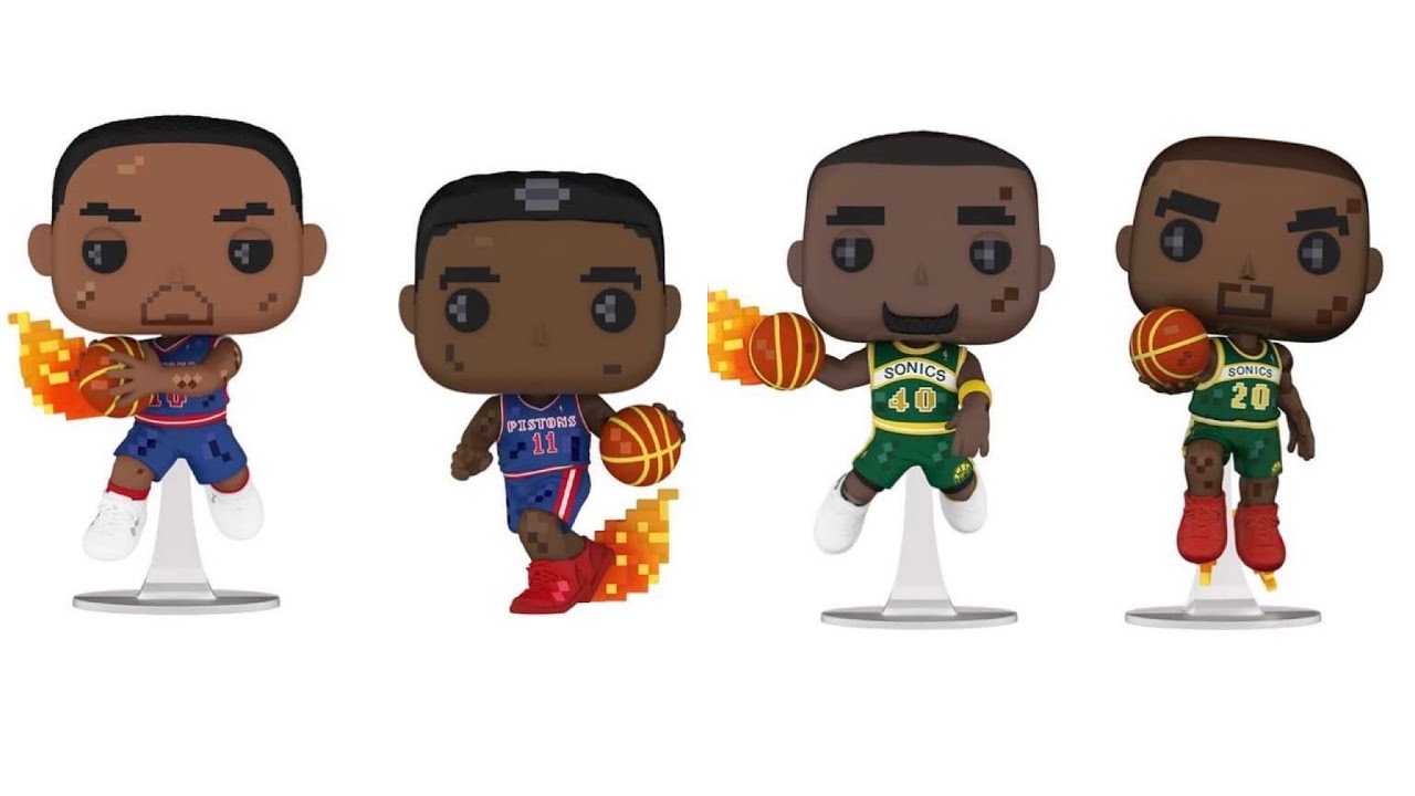 New NBA basketball retro figures revealed Funko pop - YouTube