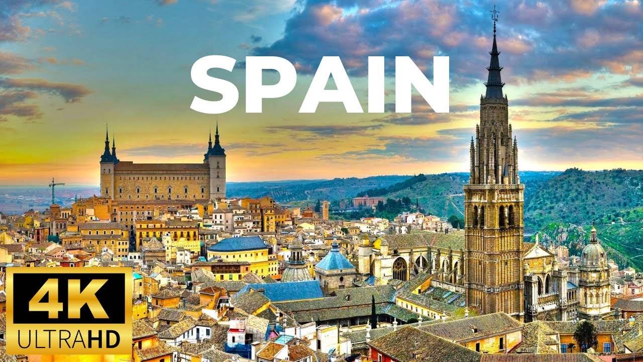 Flying Over Spain (4K HDR TV) - Spain in 4K with Calming Piano Music ...