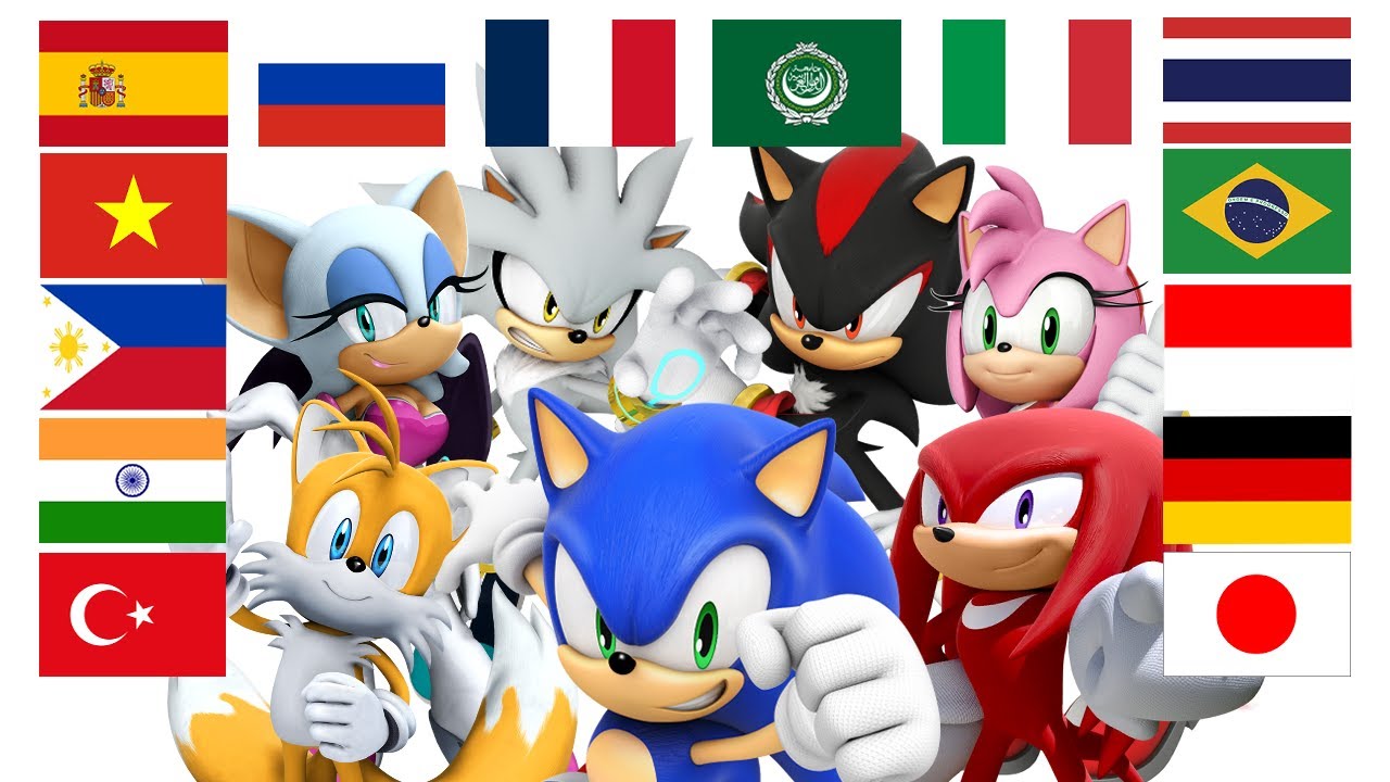 Sonic the Hedgehog in different languages meme (Complete edition) - YouTube
