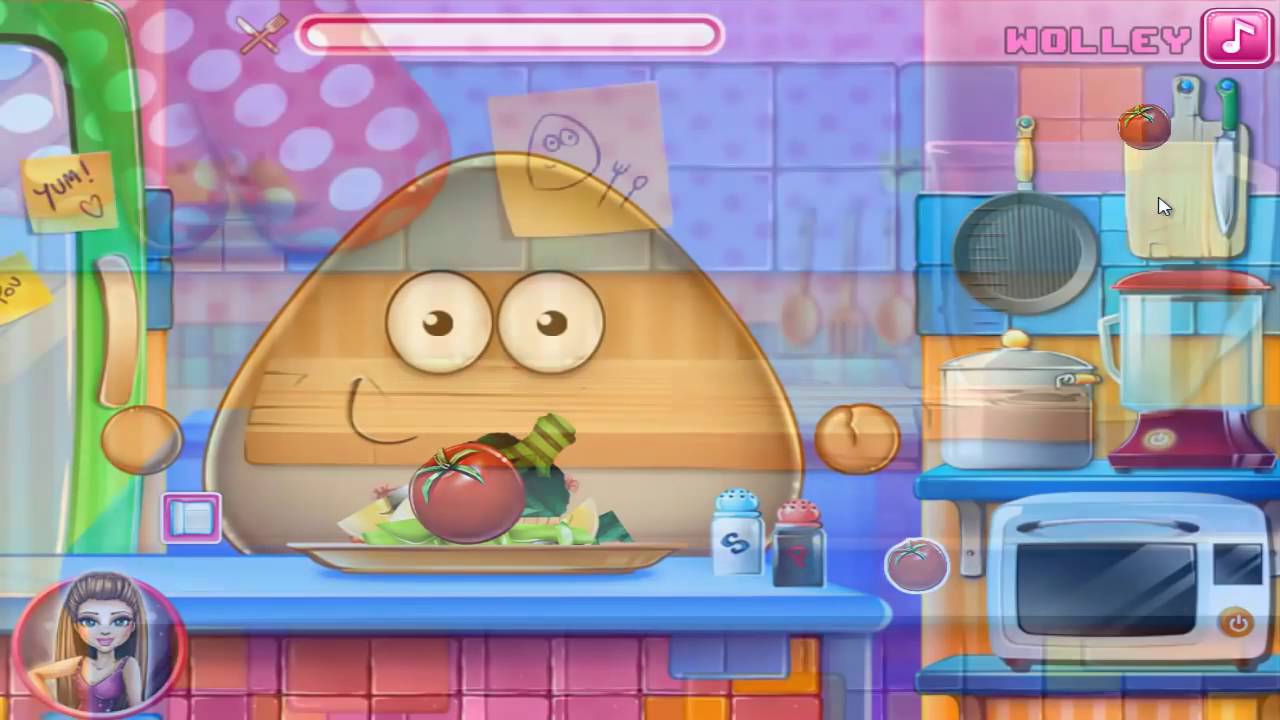 Baby Pou Real Life Cooking w/ Nursery Rhymes & Songs For Children Pou ...