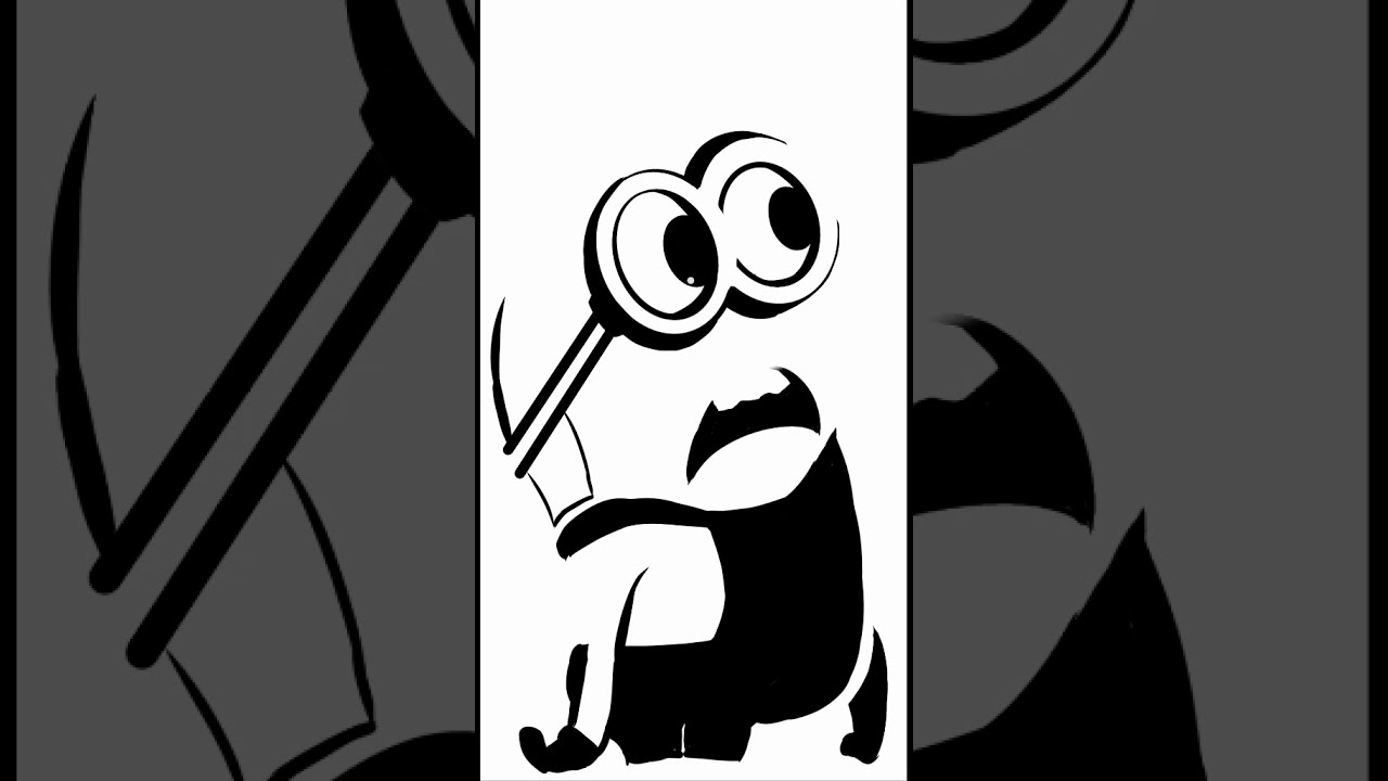 how to draw minion || minion drawing || #short ||anirudha supate ...