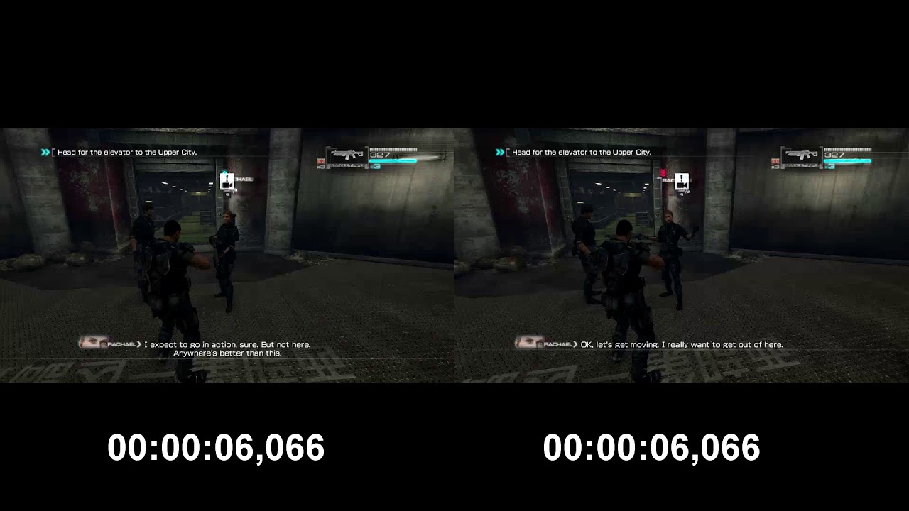 Binary Domain: 2-5 (Big Bo + Faye) Dialogue #1 Comparison - YouTube