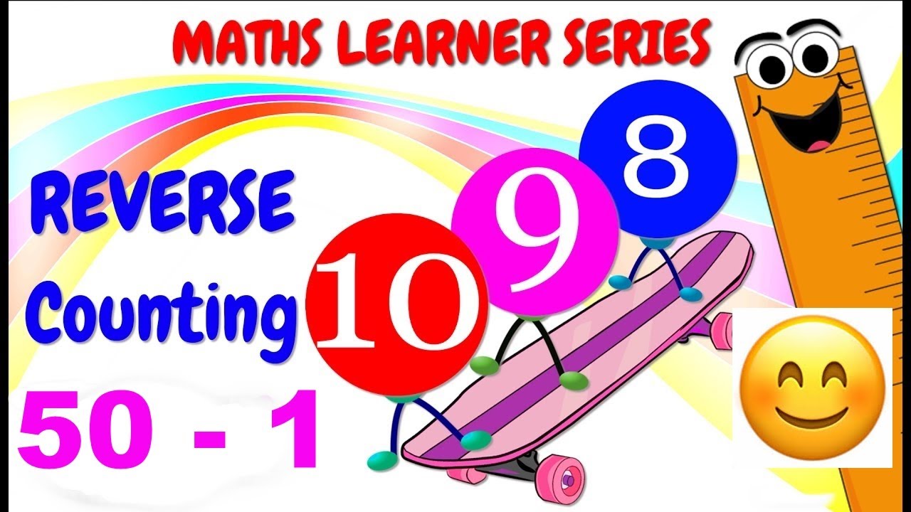 back counting 50 to 1 day 7 class 1st math - YouTube