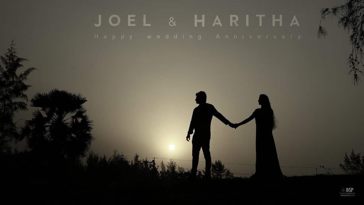 Joel & Haritha || Wedding Anniversary Glimpse || DSP Photography - YouTube