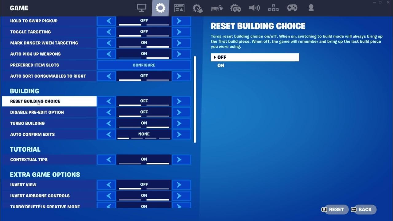 How to Find Building Settings in Fortnite - Reset Building and Turbo Building - YouTube