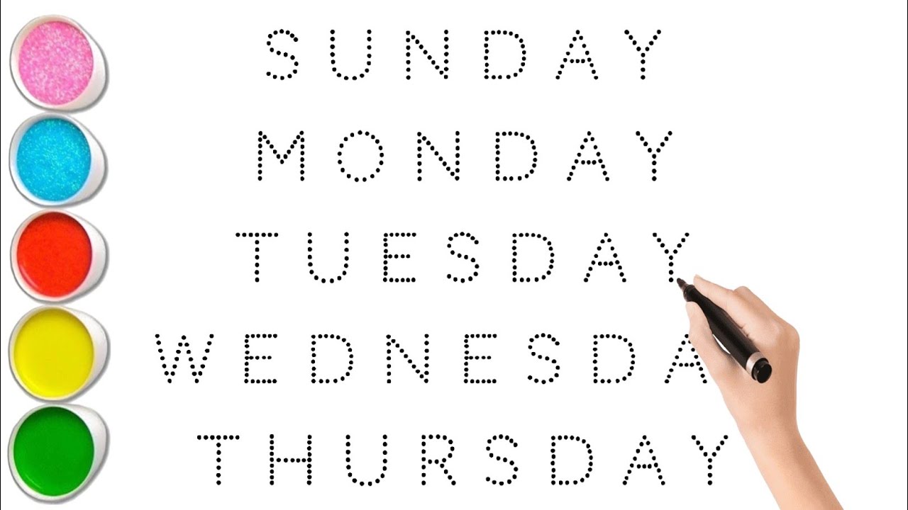 Weeks name | Sunday monday | Days of the Week | Sunday monday ki ...