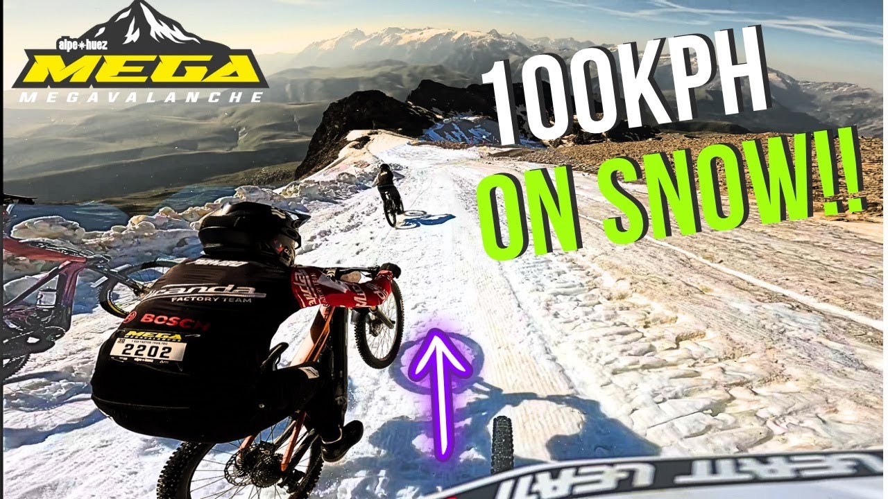 OVER 100KPH ON THE SNOW!! 3RD PLACE MEGA AVALANCHE RACE RUN - YouTube