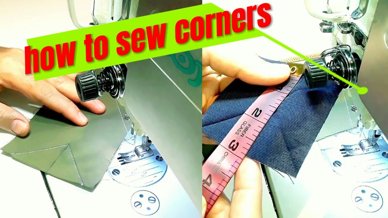 How to sew corners || corners sew - YouTube