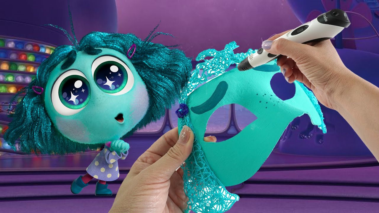DIY Envy Cosplay Mask with 3D Pen - Disney Inside Out 2 - YouTube
