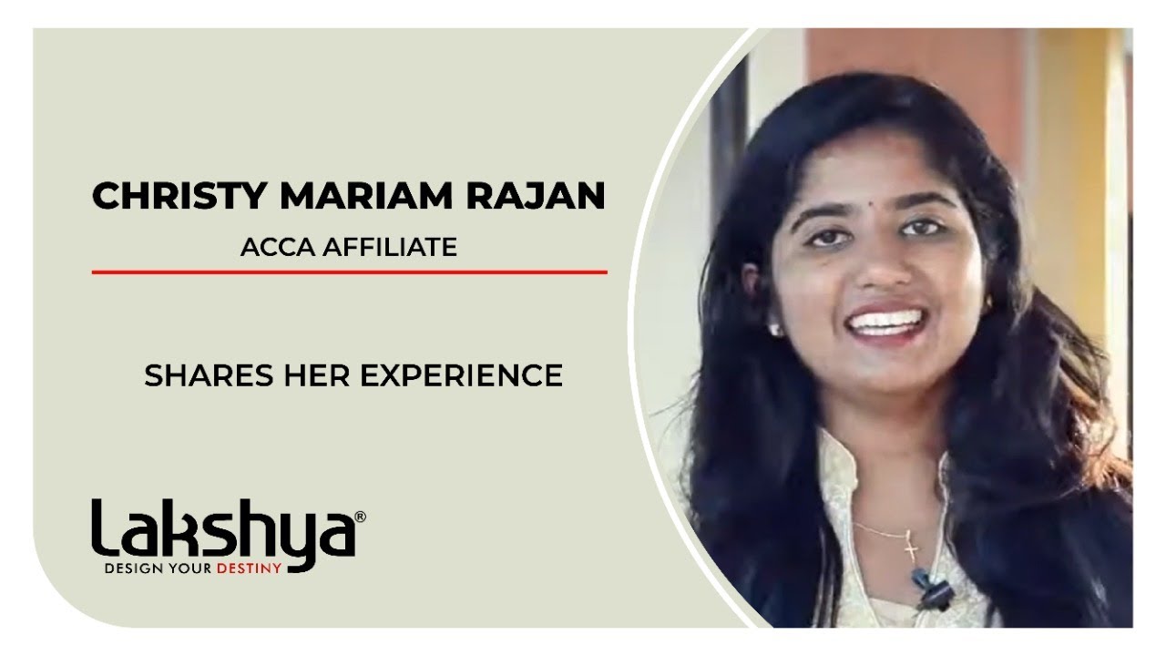 ACCA Affiliate Christy Mariam Rajan - YouTube