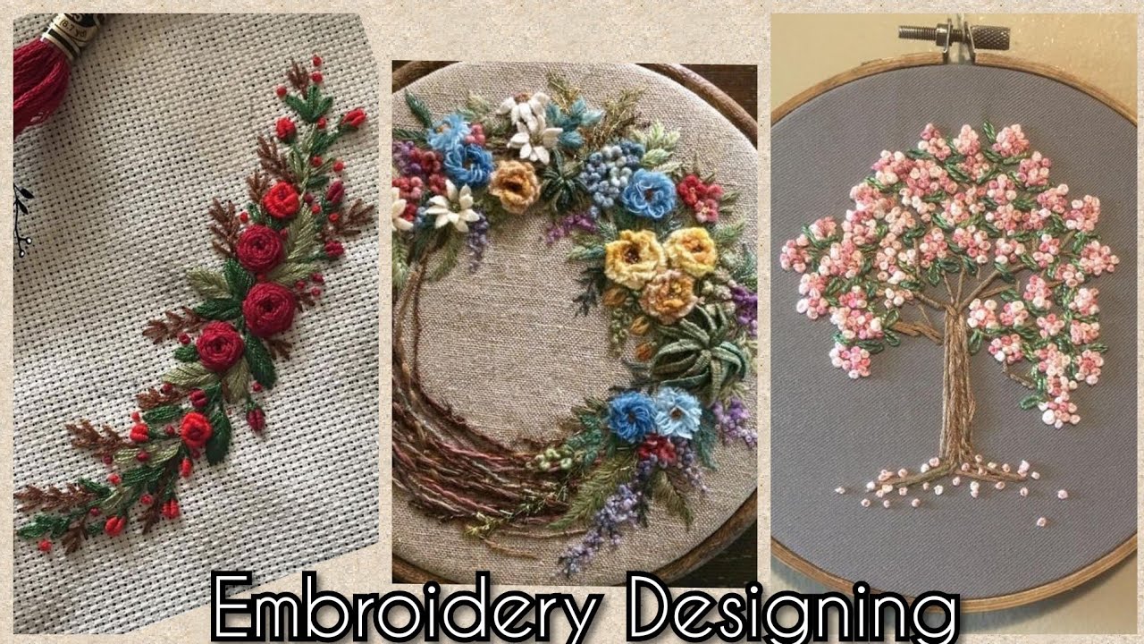 Beautiful and Outstanding Hand Embroidery Patterns/ Designing ...