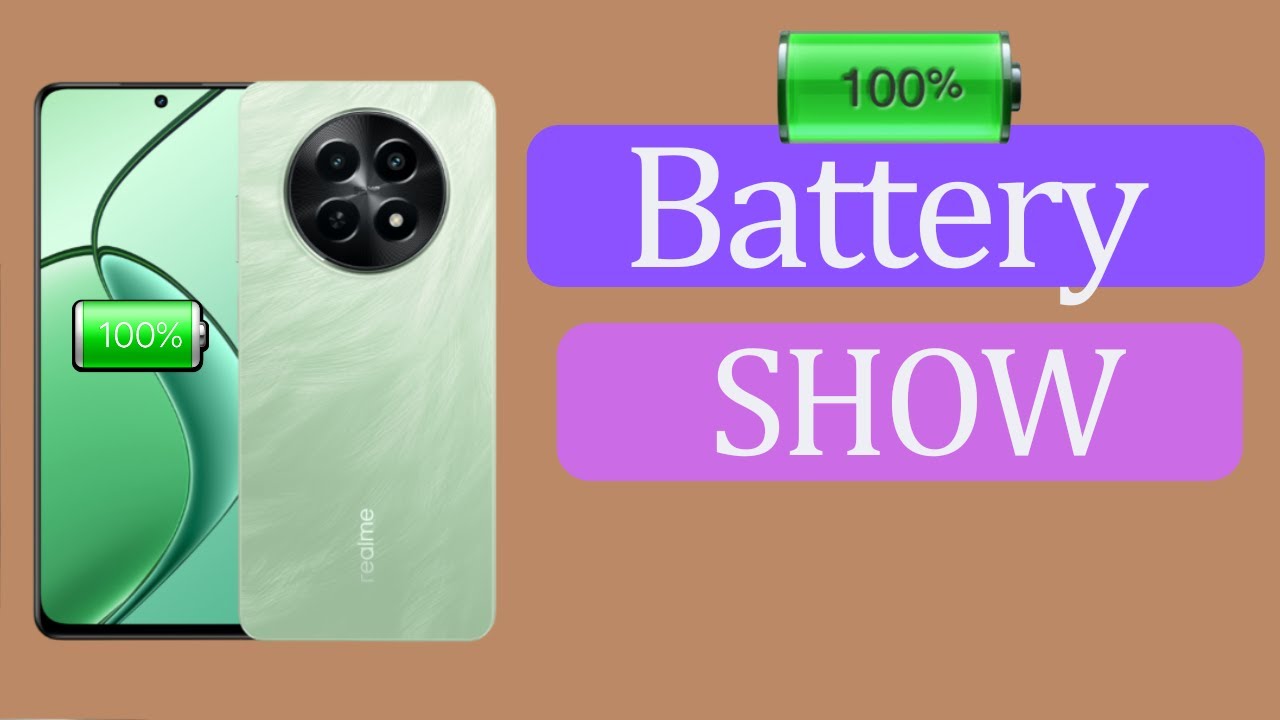How to Show Battery Percentage on Realme C65 5G / Realme C65 me Battery ...