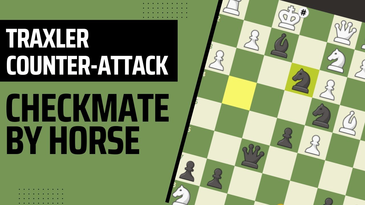 11 BEST MOVES to Checkmate by HORSE | How to Use Traxler Counter-Attack ...