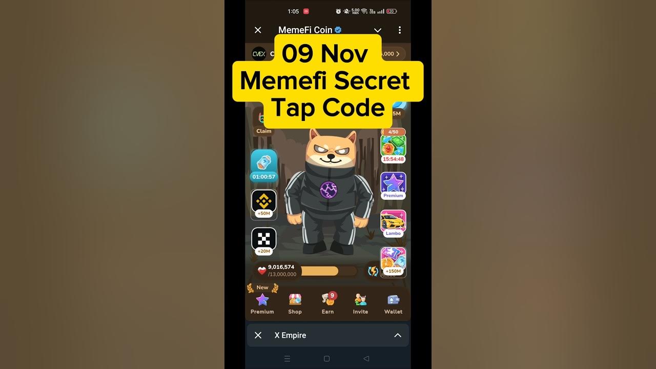 Memefi Secret Code 09 Nov | Memefi daily combo Reward Today| Memefi Daily Coin Code Today Nov 09 ...