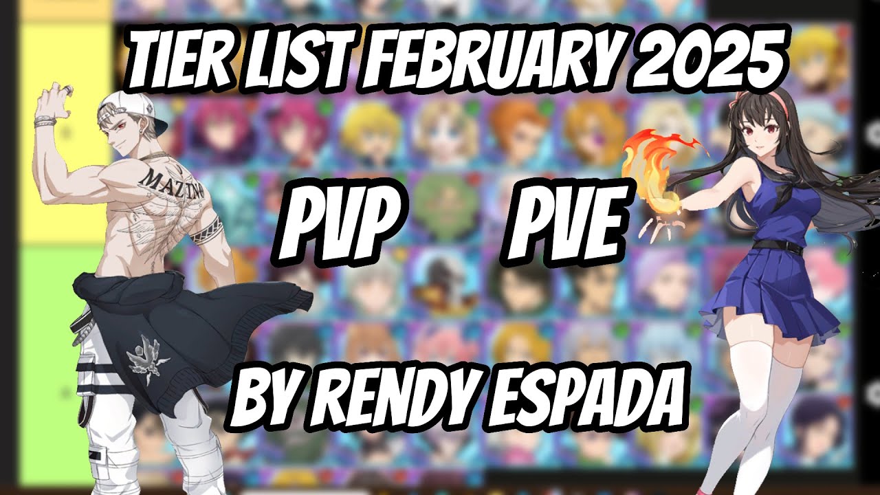 Tier List 7DS February 2025 !! PvP PvE Spesial Collab 7DSXTOG By Rendy ...