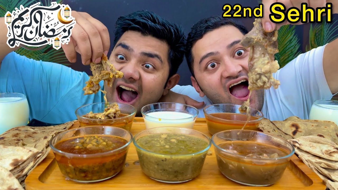 Ramadan Kareem 22nd Sehri | MUKBANG 🌙 - YouTube