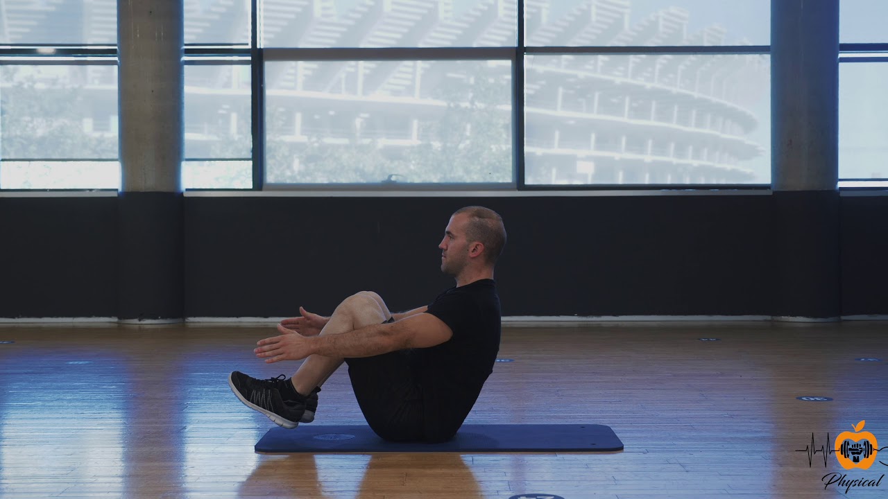 4 Sit up rodillas al pecho - YouTube