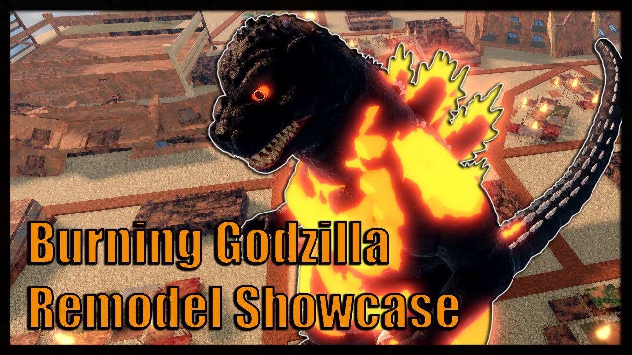 Roblox Kaiju Universe: Burning Godzilla Remodel Showcase - YouTube