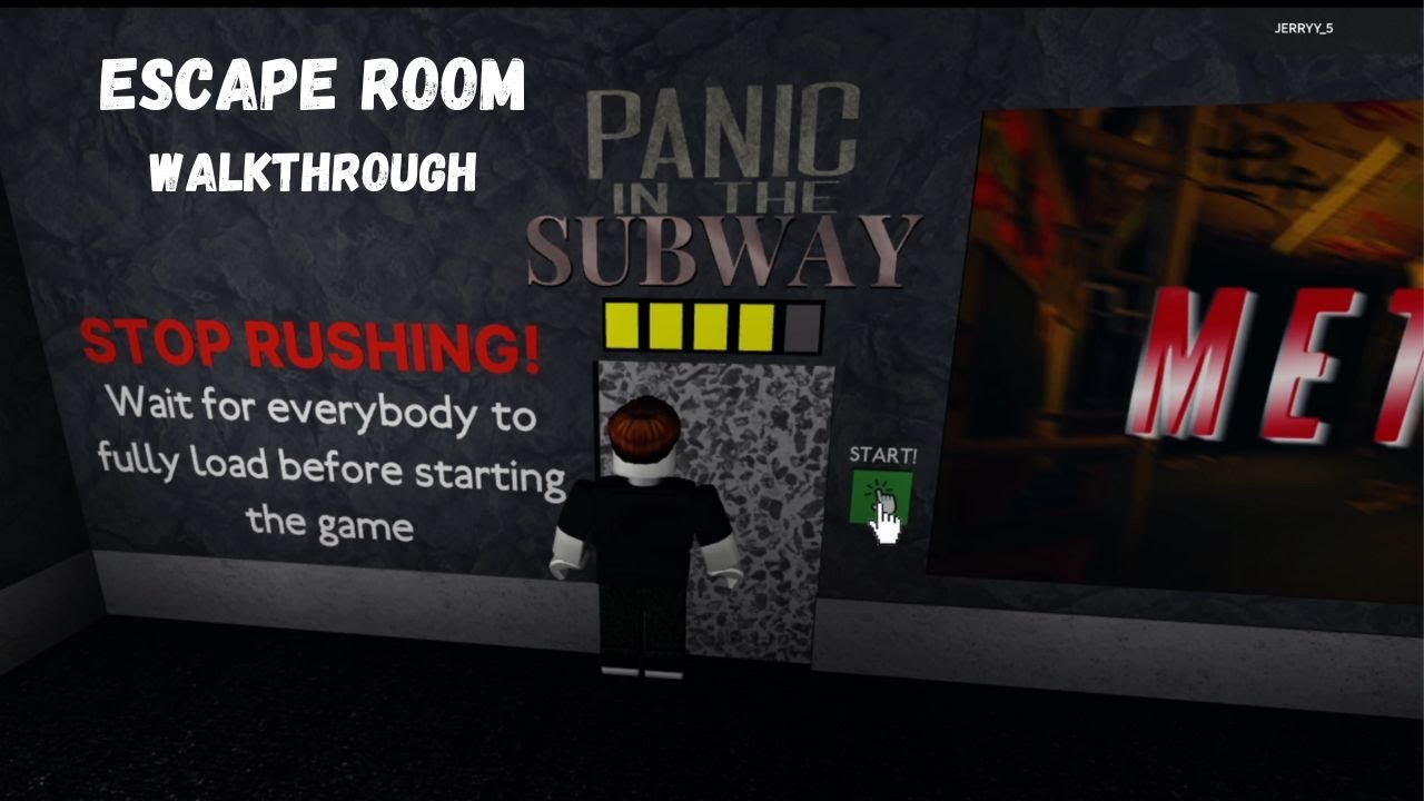 Panic In The Subway Roblox Escape Room Walkthrough - @Danieldenipol ...
