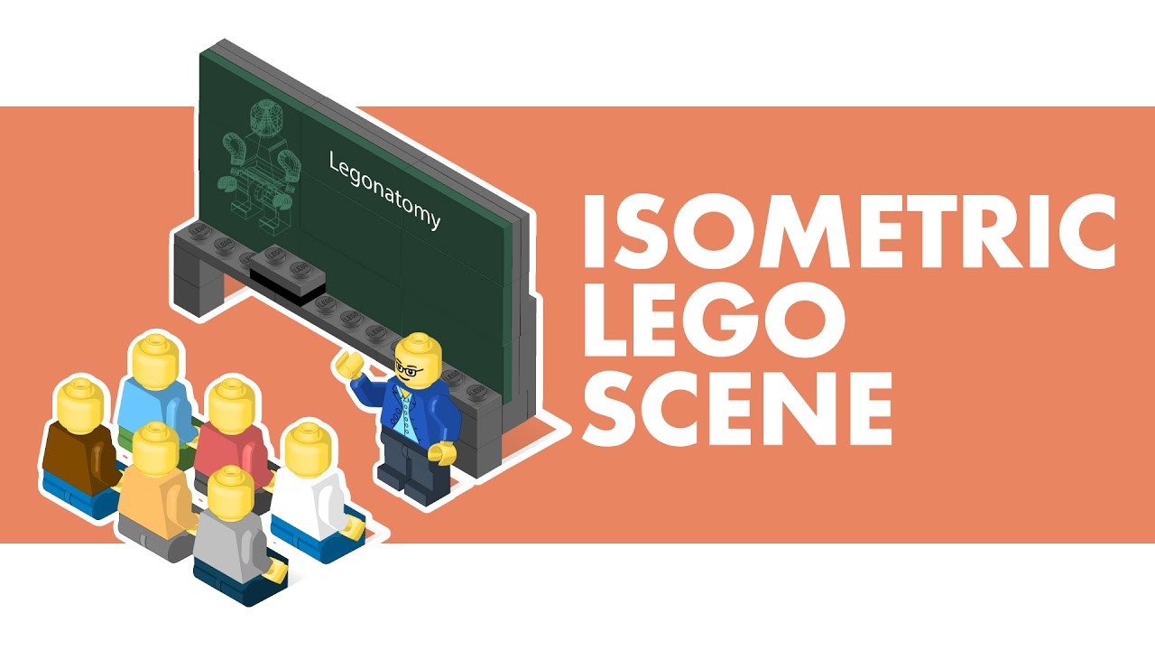 Creating - Isometric Lego Scene - YouTube