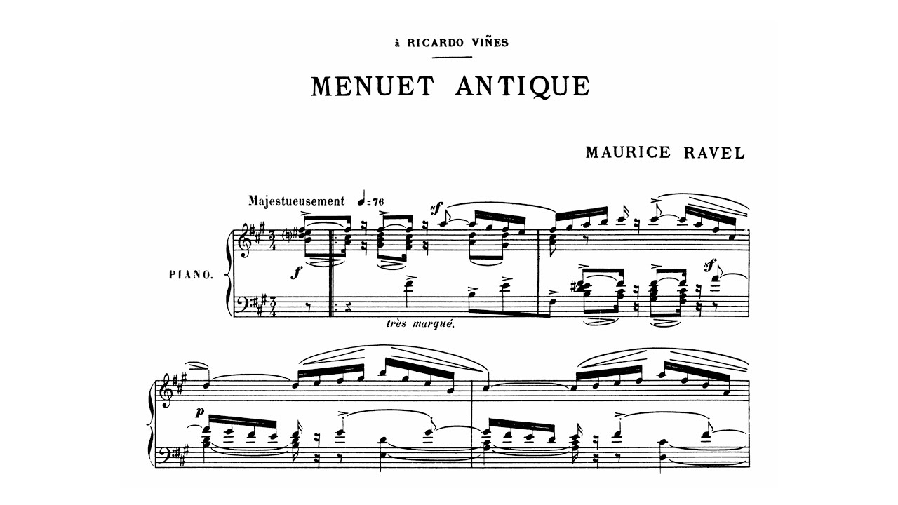Ravel - Menuet antique [Seong-Jin Cho] - YouTube