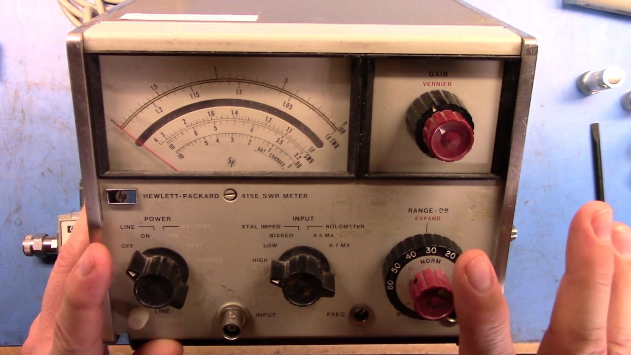 Measuring Return Loss and SWR with a HP 415E, HP 778D or HP 8470B - YouTube