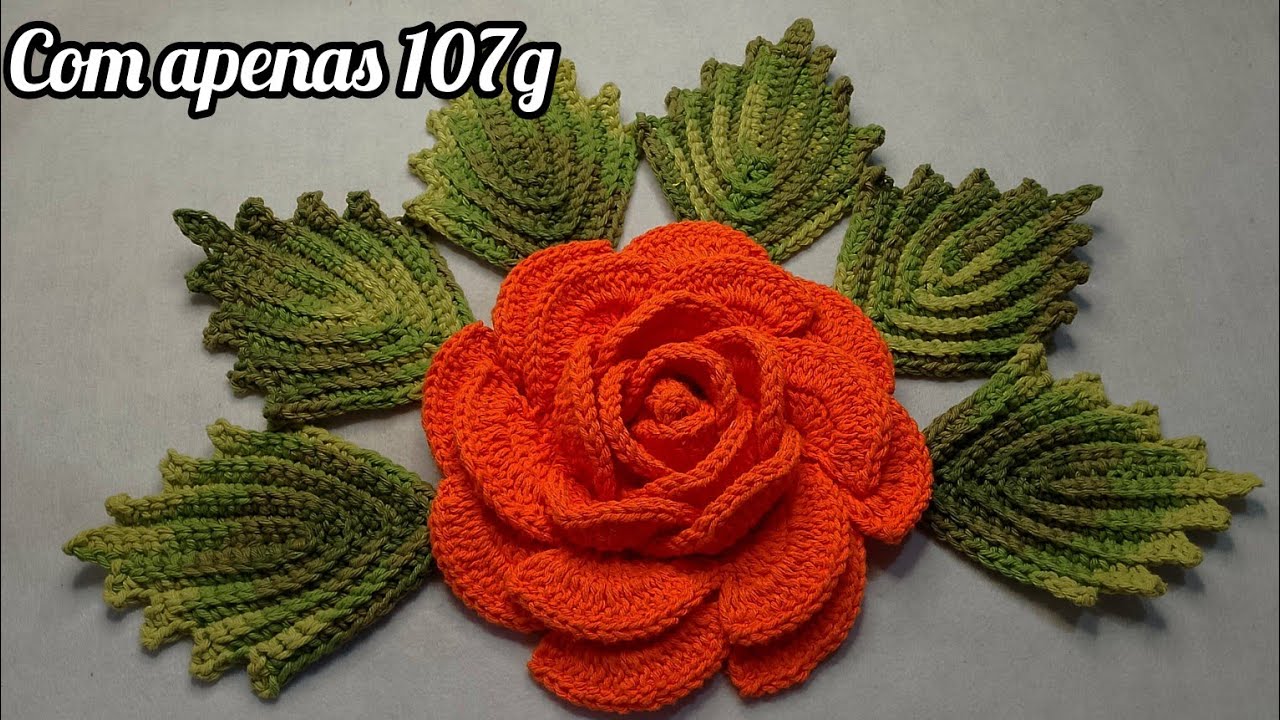 🤩MEGA ROSA ENCANTO COM FOLHAS VERSAO ECONOMICA PARA INICIANTES POR ...