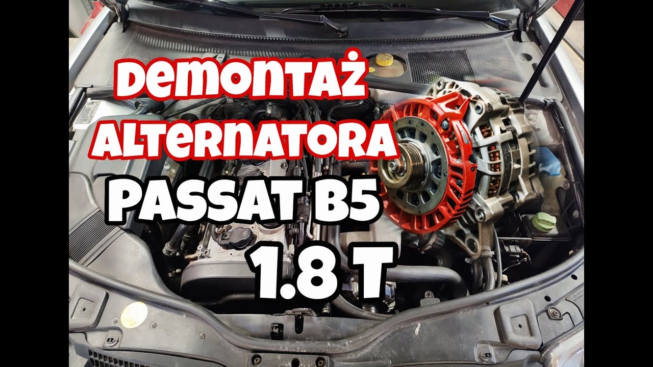 Demontaż alternatora Passat B5 1.8 Turbo AWT -prosty sposób - YouTube