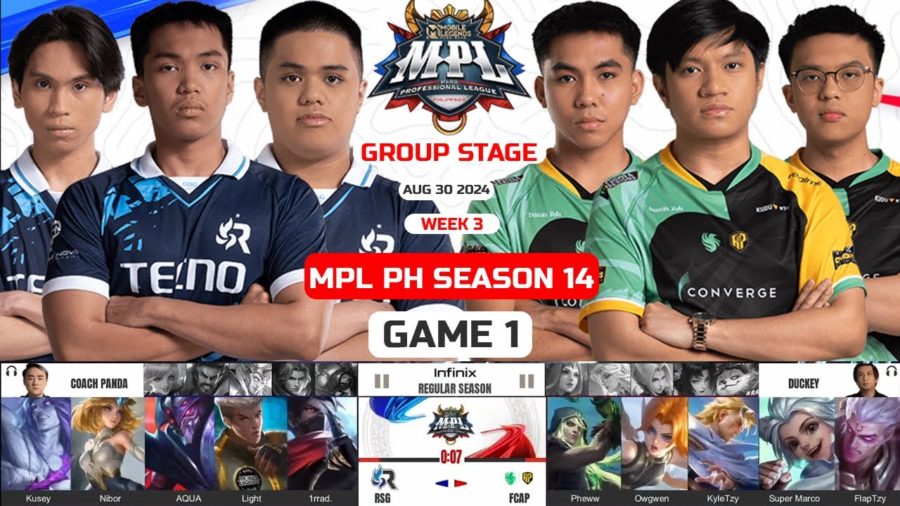 GAME1: Falcon AP.Bren Vs RSG PH | MPL PH S14 | Regular Season | Day 1 ...