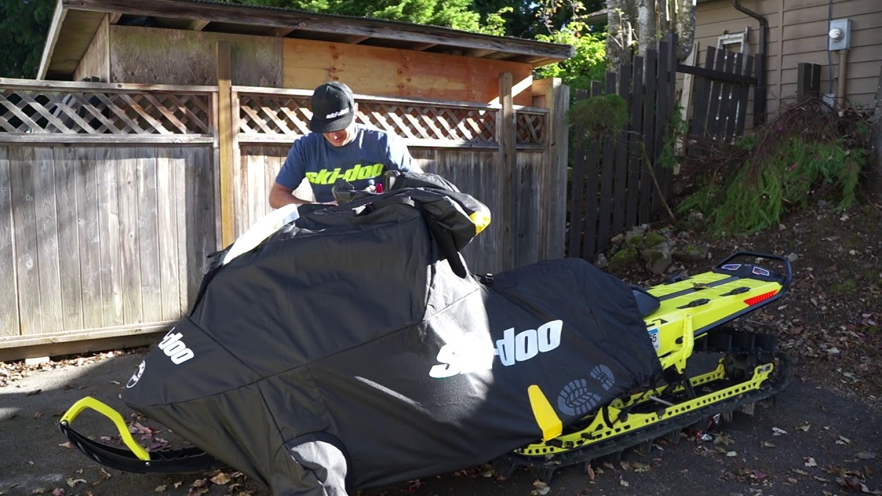 How to Protect your Snowmobile! Ski-Doo Ride-On Cover - YouTube