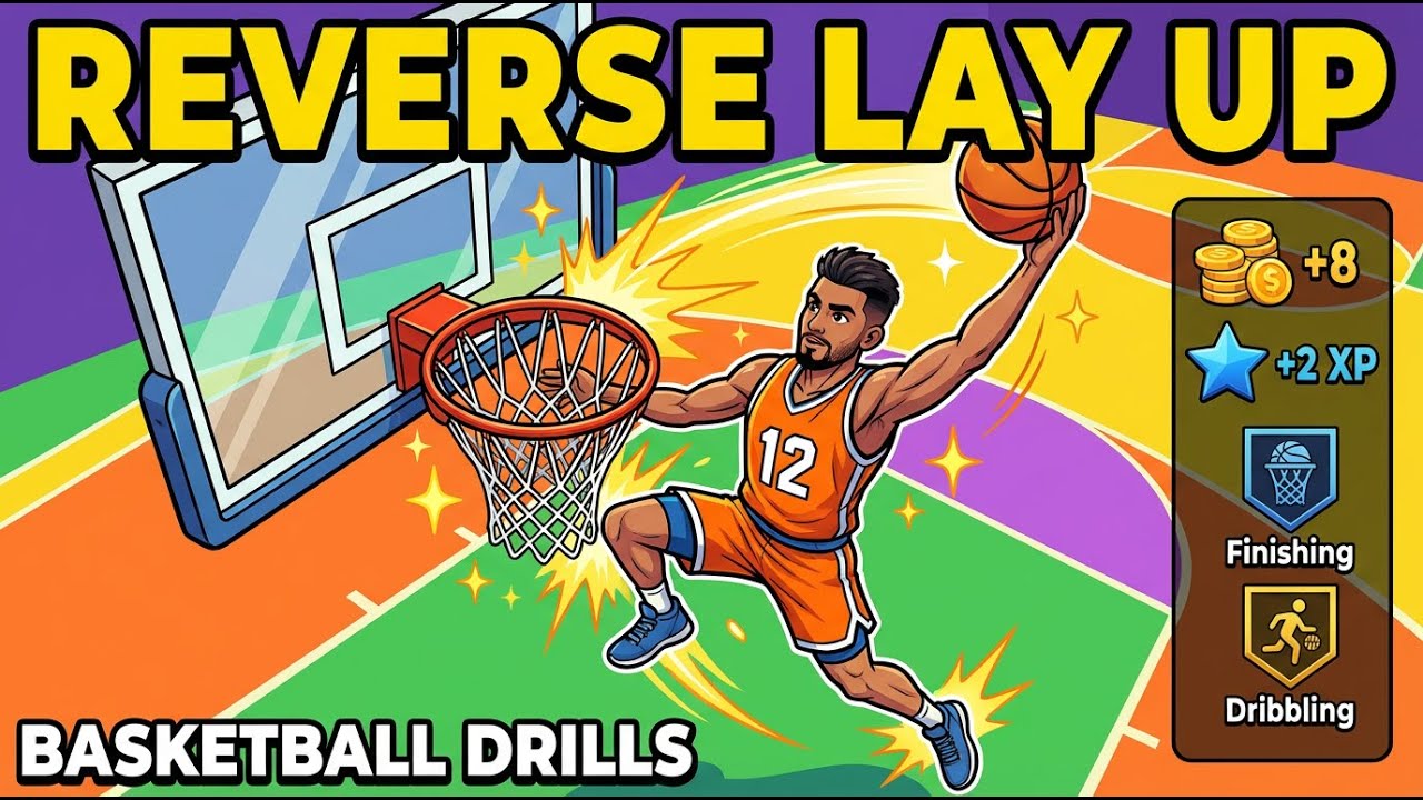 Basketball Drill 🏀 Reverse Lay-Up Drill: Master Finishing Moves for ...