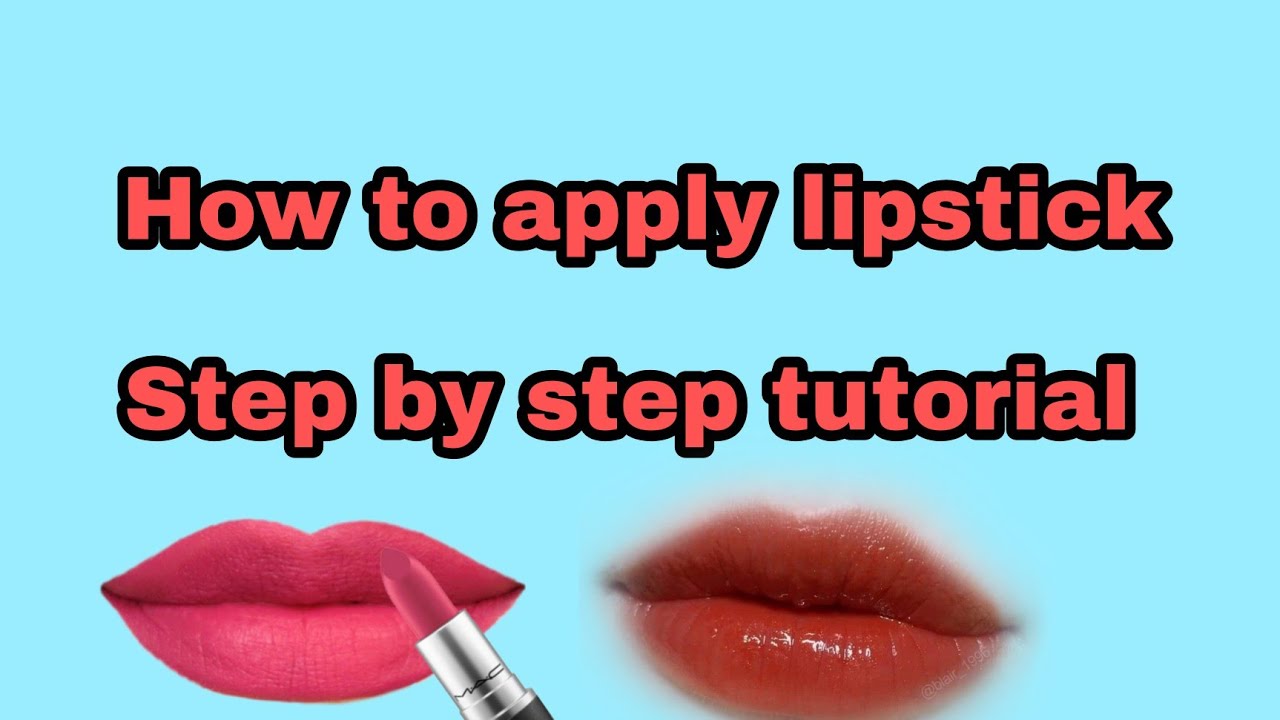 Lipstick How To Apply Lipstick Step By Step Beauty Blogger Youtube